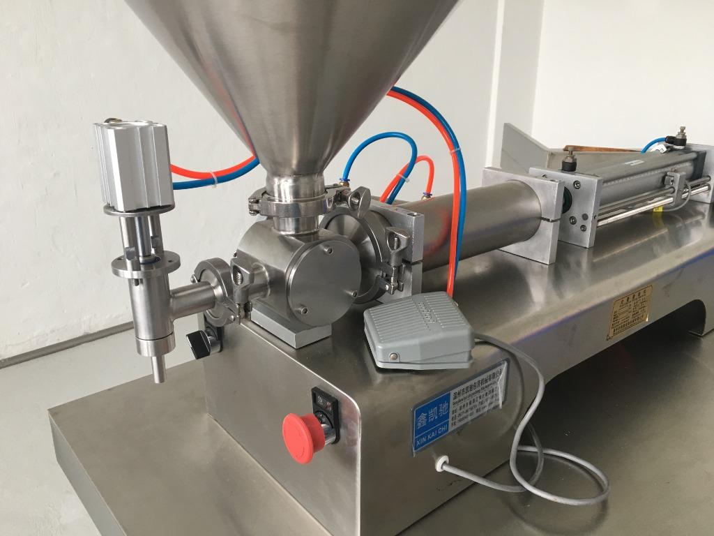 Sauce and Liquid bottle refiling machine came with 30L oilfree air ...