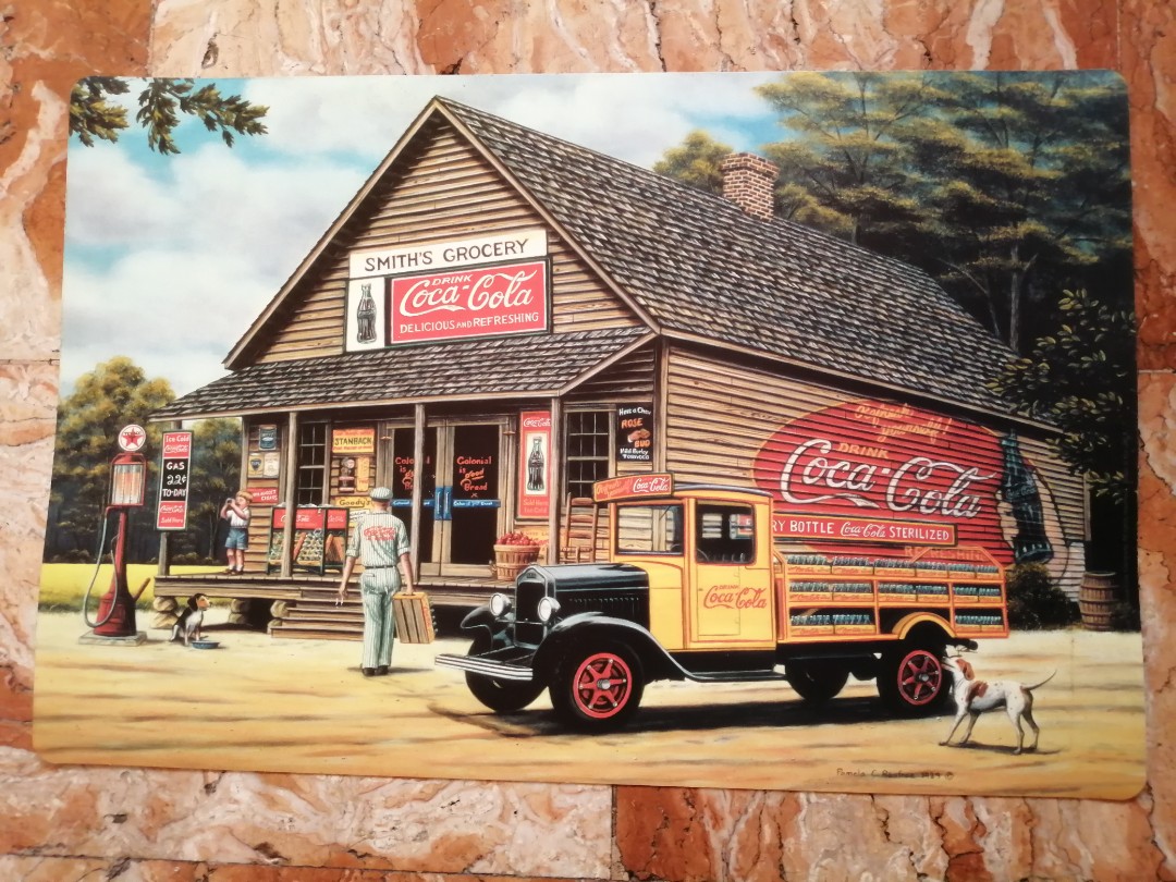 Set of 4 Coca Cola Place Mats, Hobbies & Toys, Memorabilia ...
