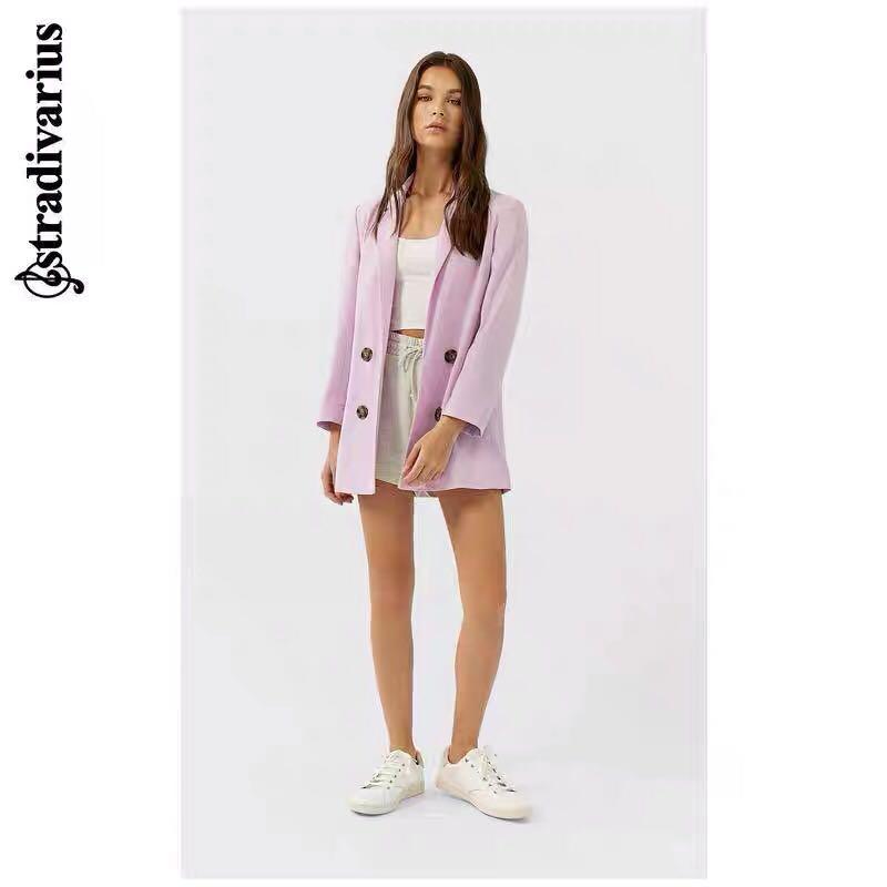 stradivarius blazer, Women's Fashion, Coats, Jackets and Outerwear on ...