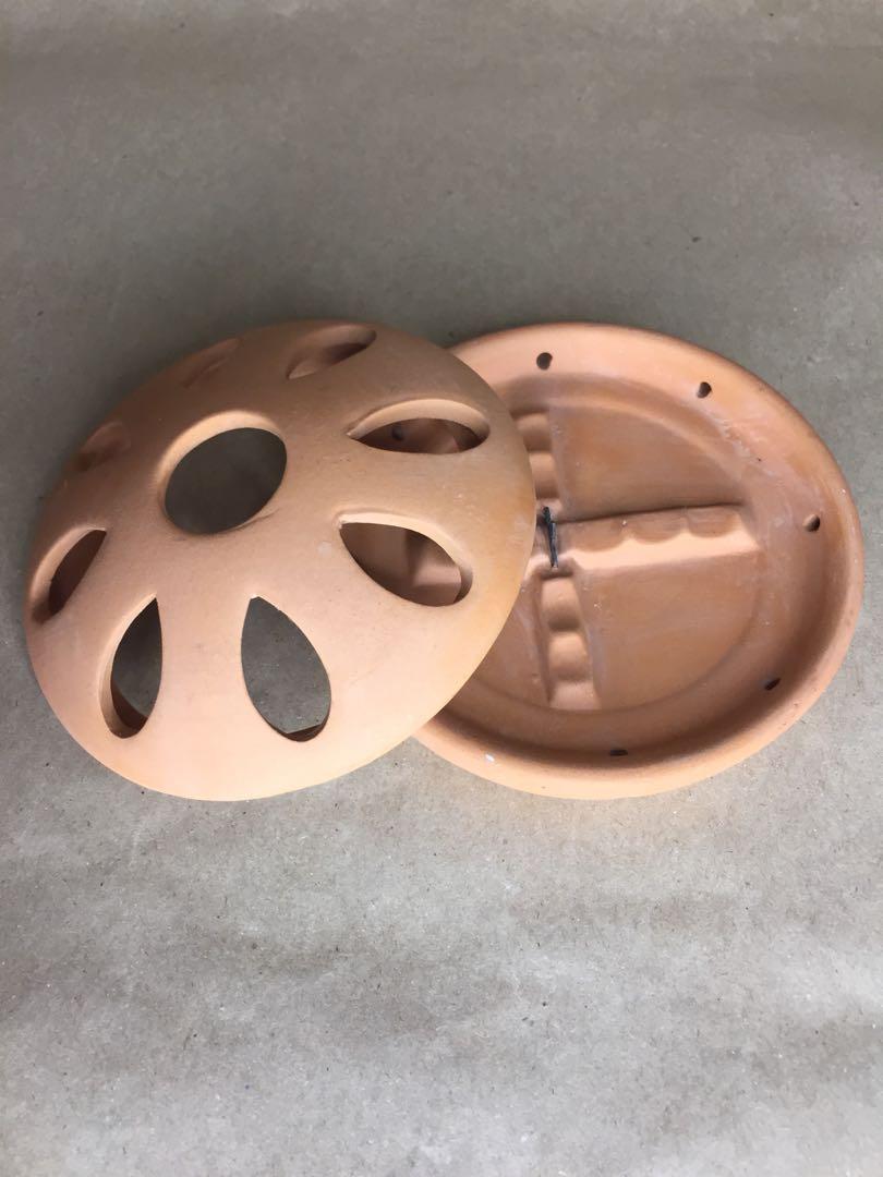 Terracotta Katol/Mosquito Coil Holder, Everything Else, Others on Carousell