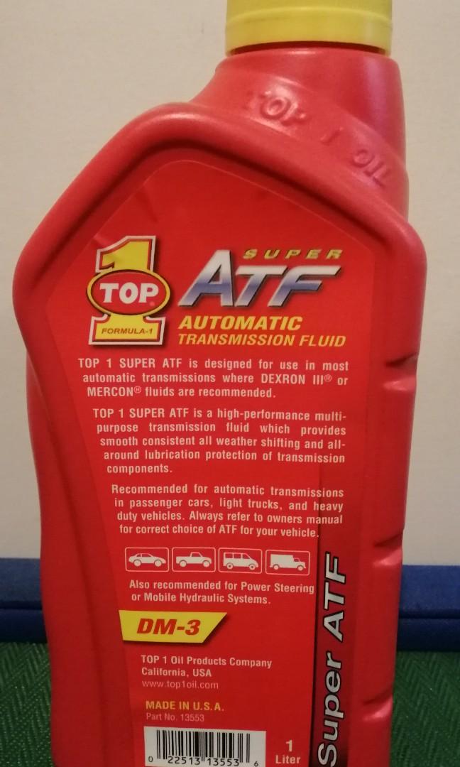 Top 1 Super ATF Automatic Transmission Fluid DM-3 Power Steering Fluid NEW, Auto Accessories on ...
