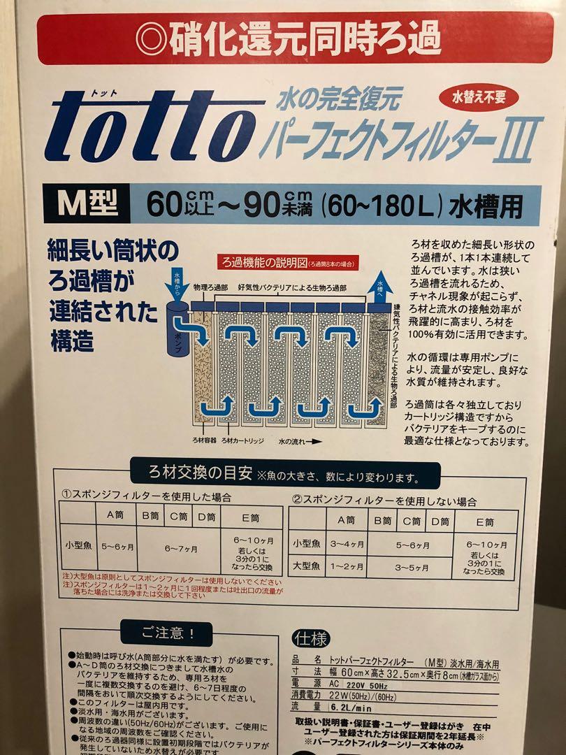 Totto M型 過濾器/背濾 filter, 寵物用品, 寵物家品及其他 - Carousell
