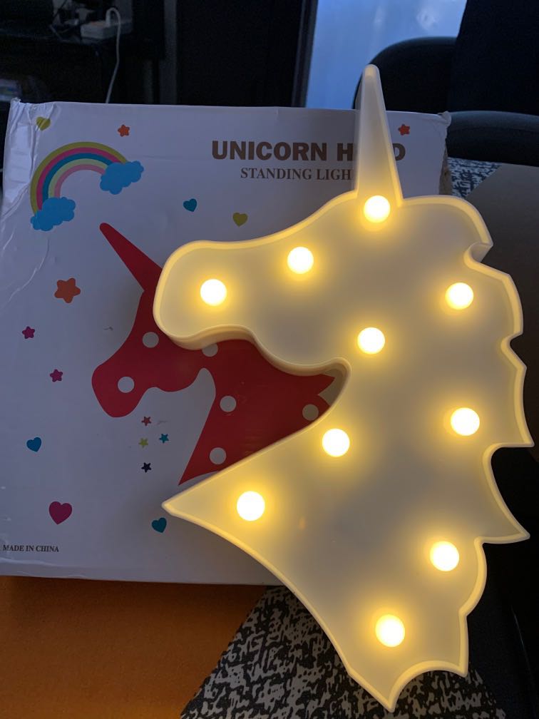 Unicorn Light Standee, Hobbies & Toys, Stationary & Craft, Art & Prints ...