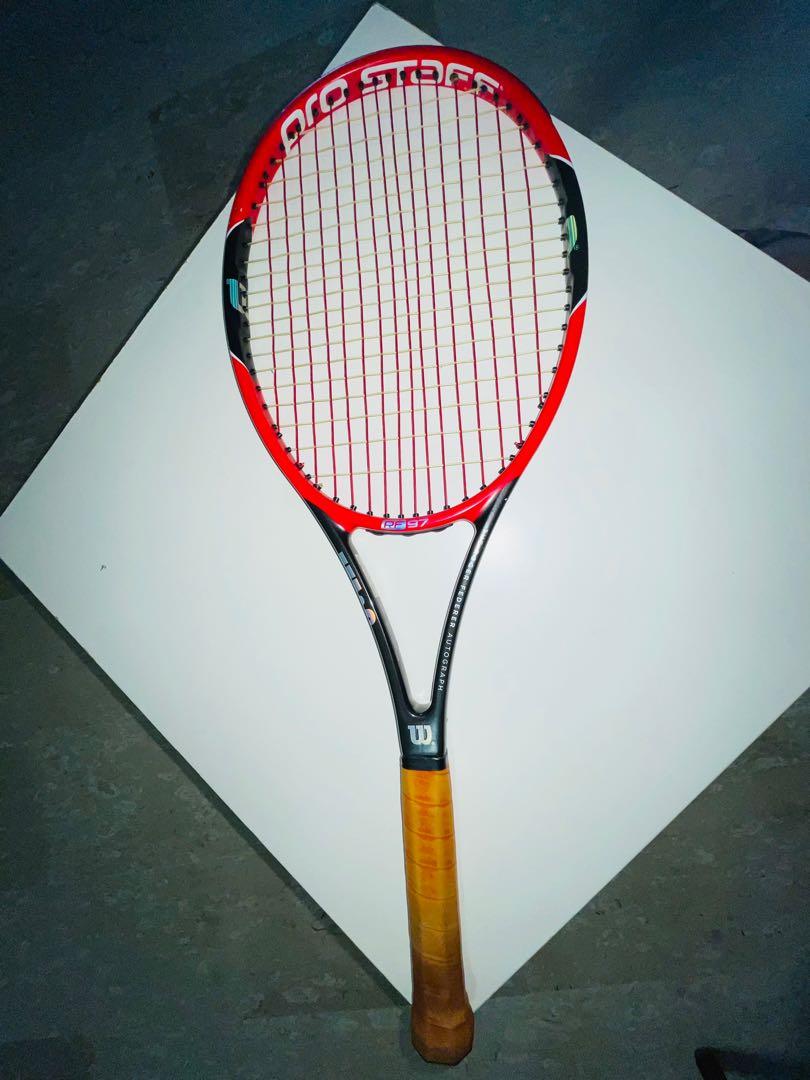 Wilson Pro Staff RF97 Autograph Tennis Racket, Sports Equipment, Sports ...