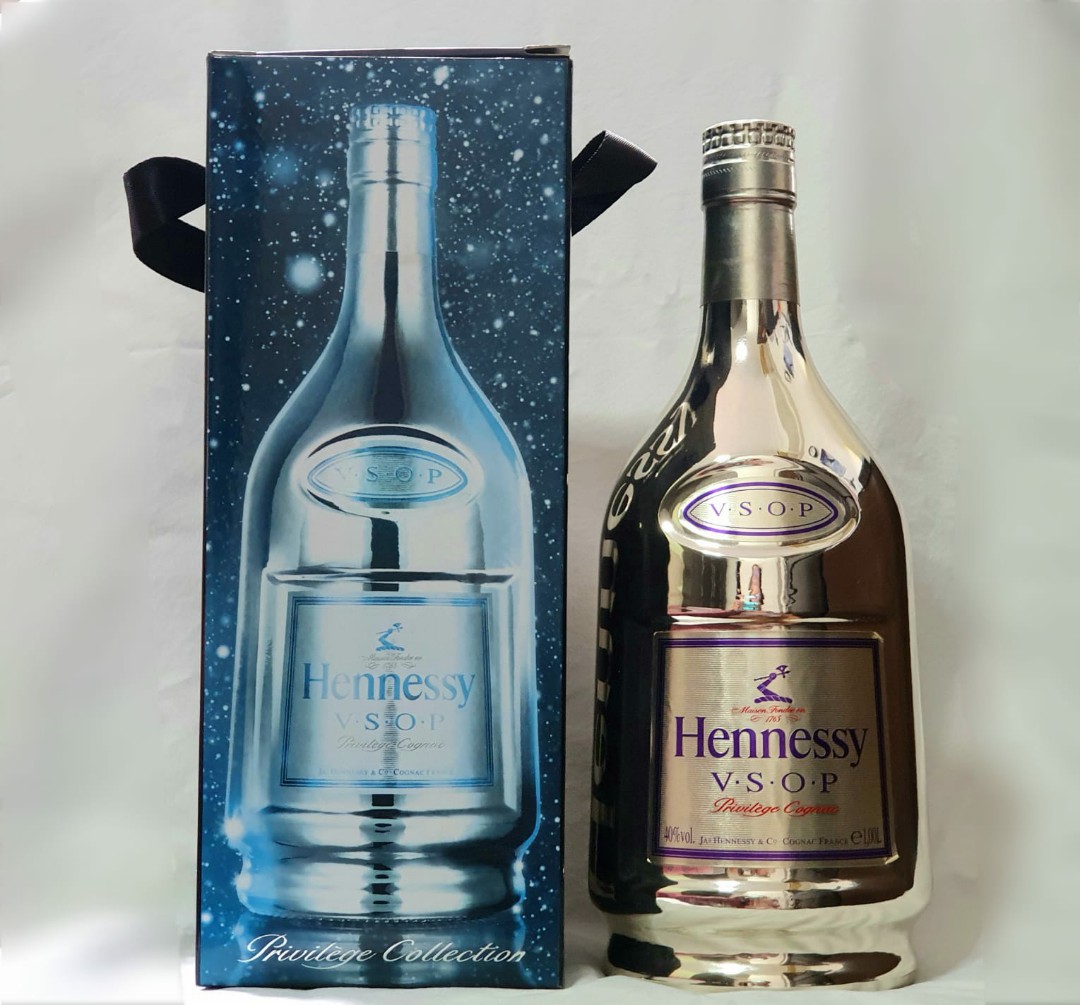 1L Hennessy VSOP Silver Limited Edition Cognac with box, Food & Drinks ...