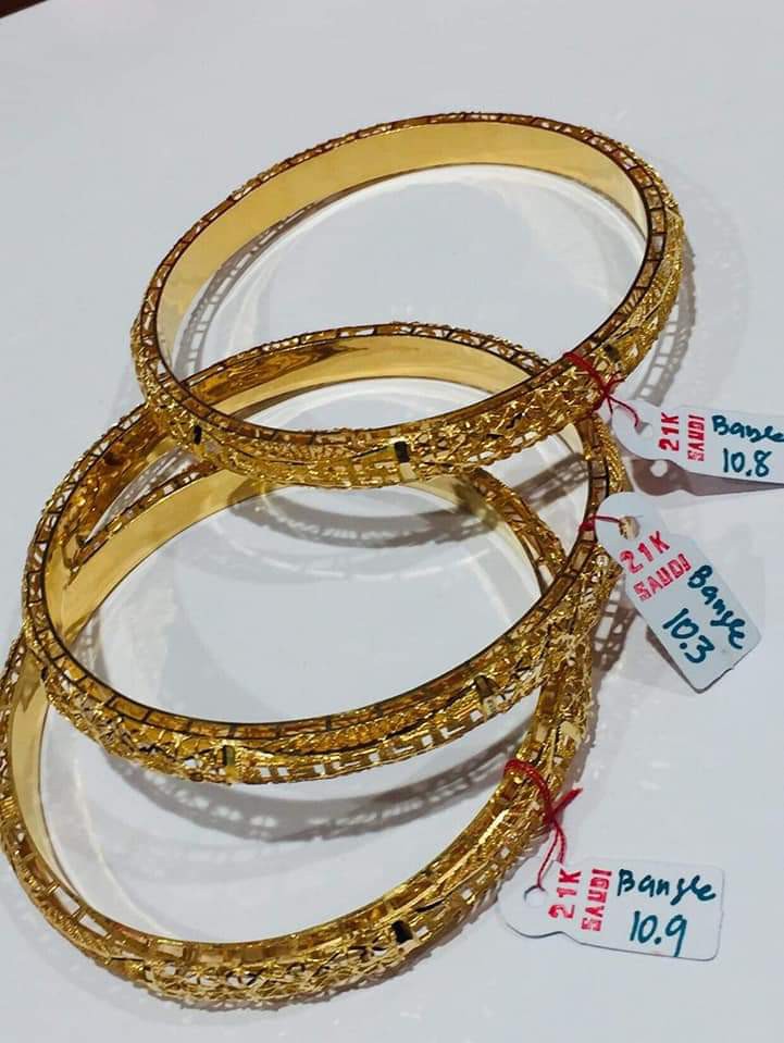 21K Saudi Gold Bangle, Women's Fashion, Jewelry & Organizers, Bracelets ...