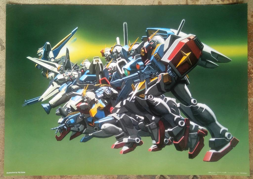 開田裕治 All That Gundam Poster 原裝日版B2, 興趣及遊戲, 手作＆自家設計, 文具及工藝 - 畫作及印刷品 ...