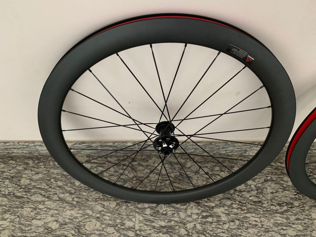 Carbon Wheelset Disc Brake Wheel Clincher 700c road bike, Sports ...