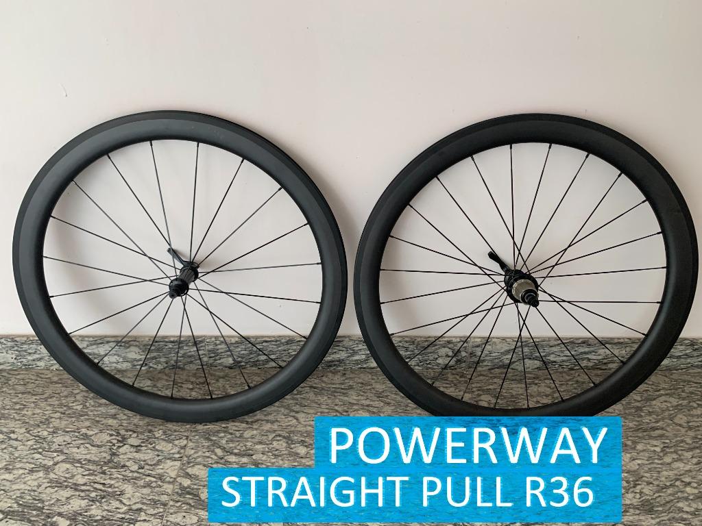 Carbon Wheelset R36 hub 50mm 700c rim brake ceramic road bike wheels ...
