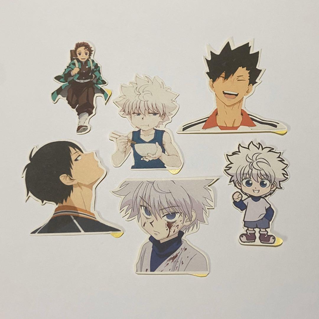 cheap custom anime stickers |hunter x hunter , jujutsu kaisen , haikyu ...