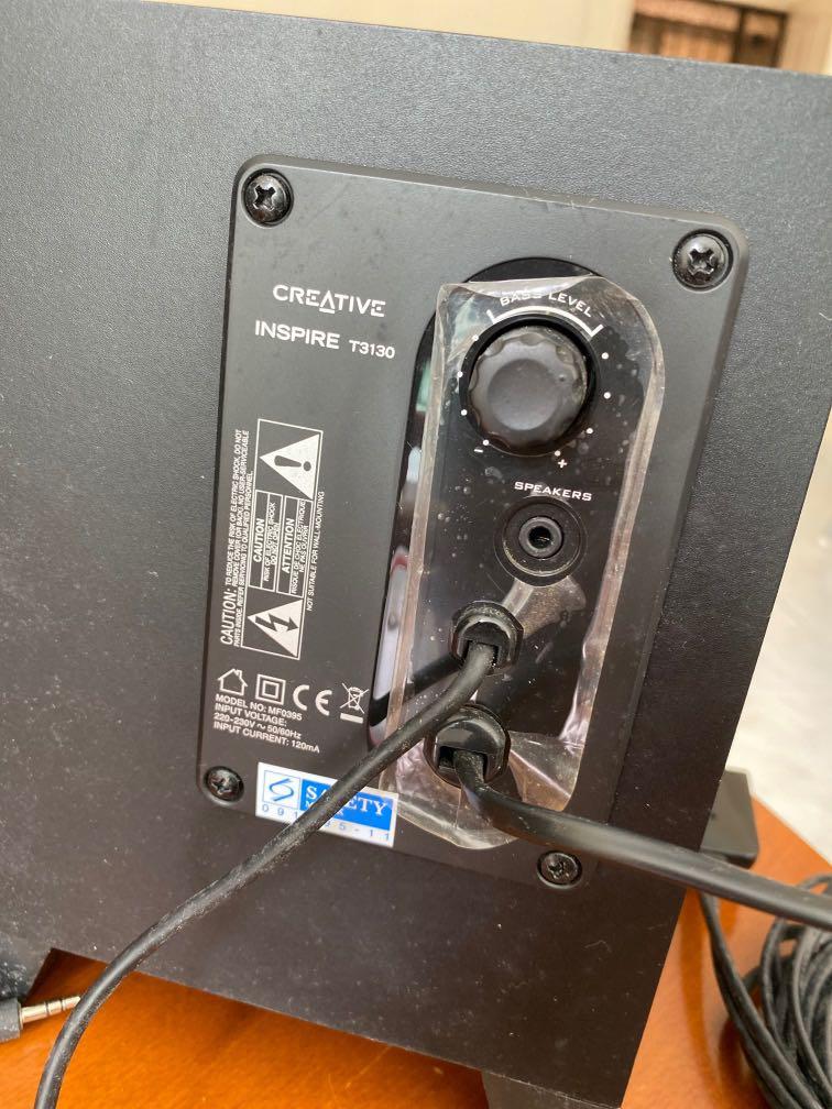 Creative inspire T3130 speaker plus subwoofer, Audio, Soundbars ...