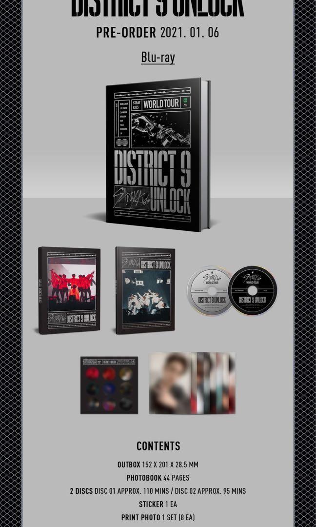 [EMS nonprofit GO/PO] stray kids district 9 unlock dvd & bluray ...
