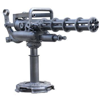 Gatling Machine Gun Minigun stand version full metal figure toy model ...