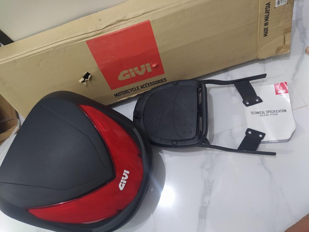 Givi Box and Bracket Set for Sniper 150, Motorbikes, Motorbike Parts ...