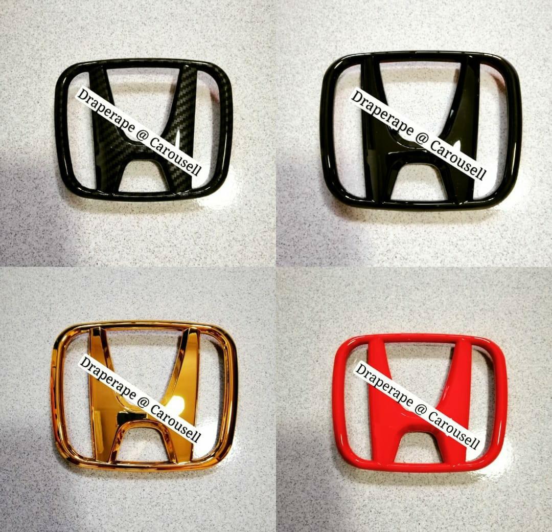 Gold / Gloss Black / Red / Carbon Fiber Emblem for ALL Honda Models ...