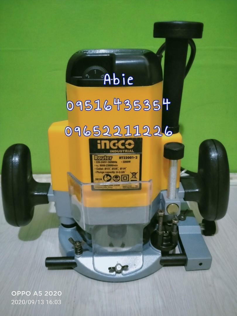 INGCO 2200W Electric Wood Router, Commercial & Industrial, Construction ...