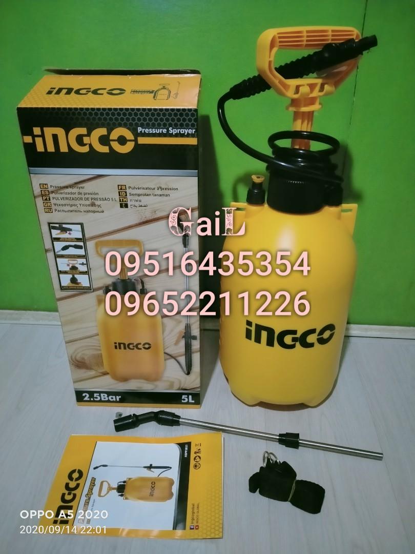 INGCO 5L Pressure Sprayer, Furniture & Home Living, Gardening ...
