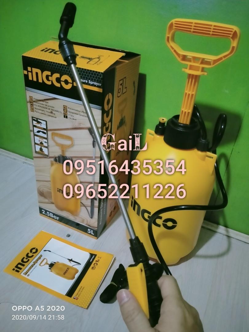 INGCO 5L Pressure Sprayer, Furniture & Home Living, Gardening ...