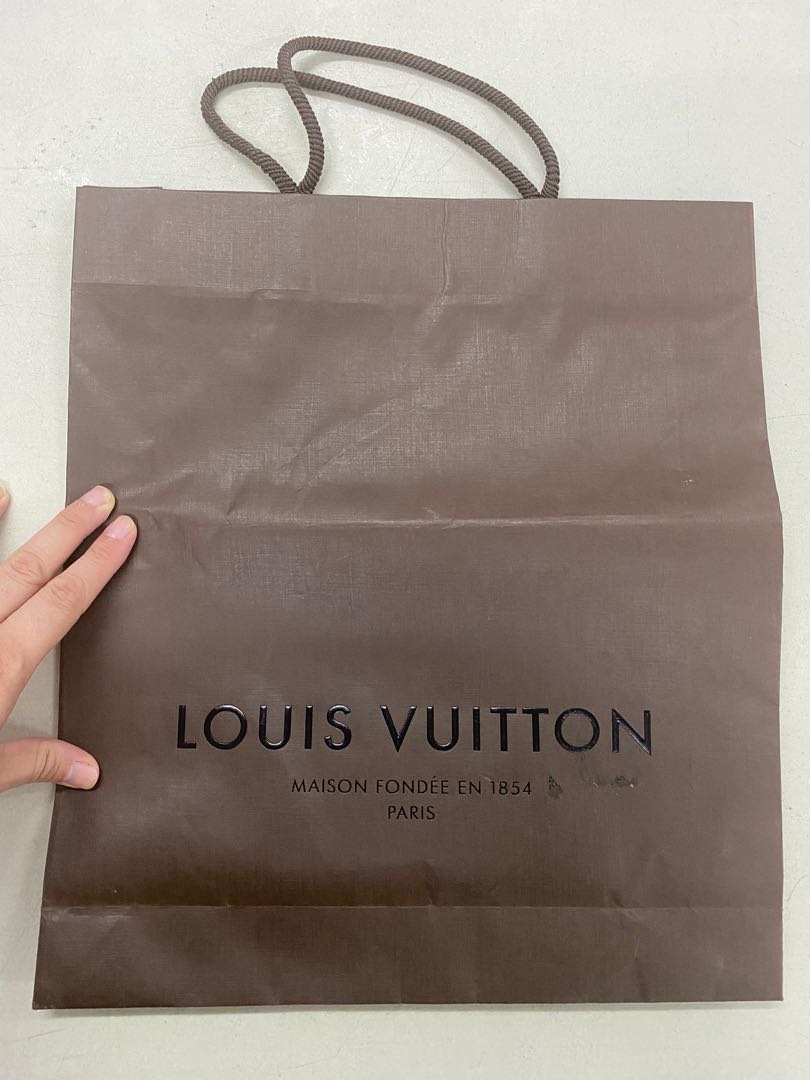 LOUIS VUITTON paper bag LV, Luxury, Bags & Wallets on Carousell