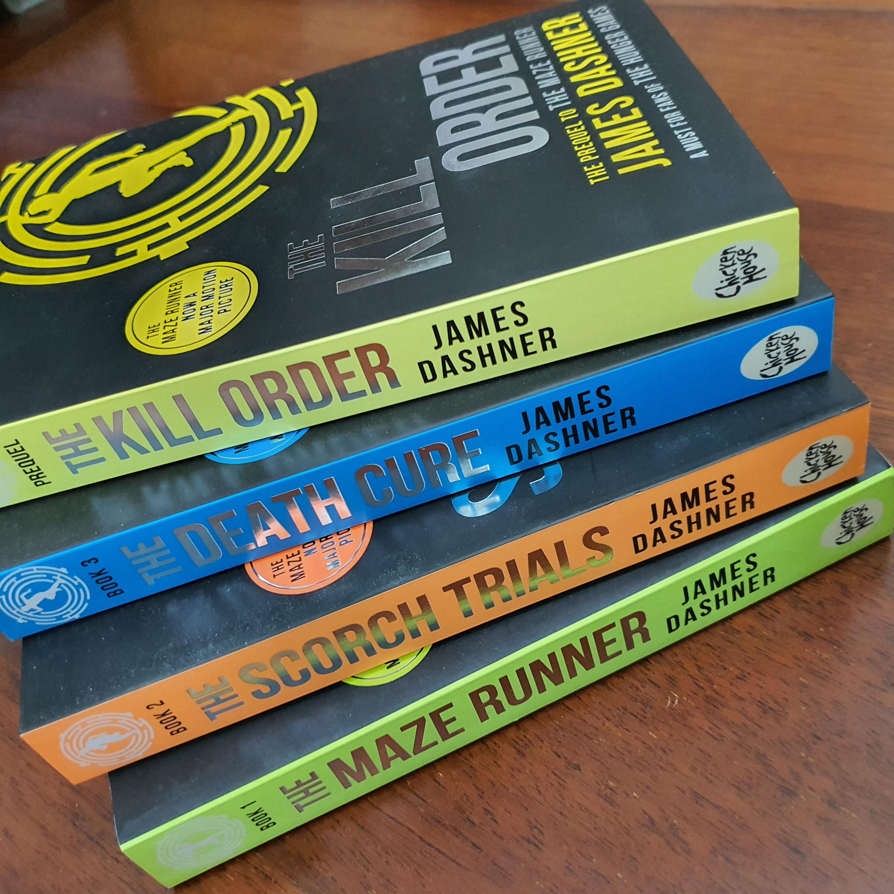 Maze Runner Saga Series (scortch trials, death cure, kill order ...