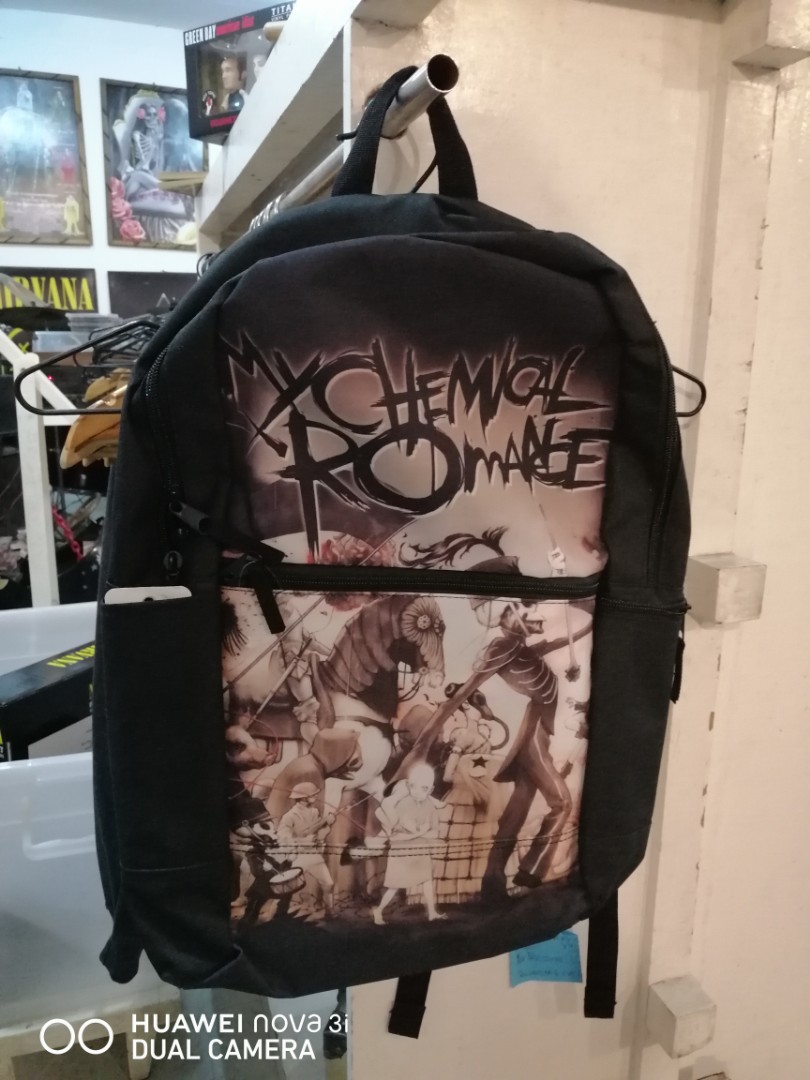 My Chemical Romance backpack, Men's Fashion, Bags, Backpacks on Carousell