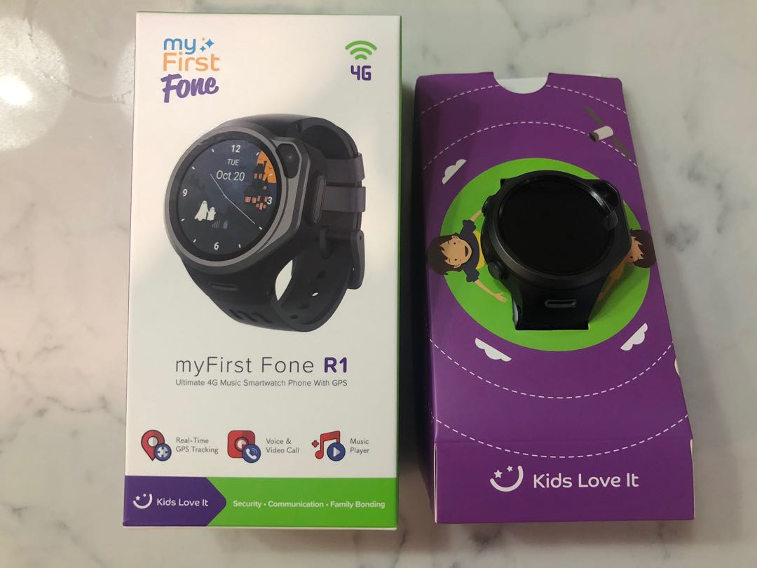 4G watch for school children - MyFirst Fone R1 BNIB, Mobile Phones ...