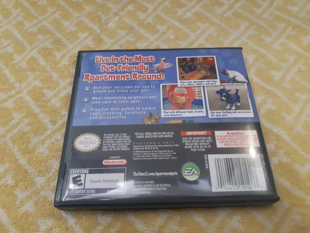 NDS SIMS 2 APARTMENT PETS 美版, 電子遊戲, 遊戲機配件, 遊戲週邊商品 - Carousell