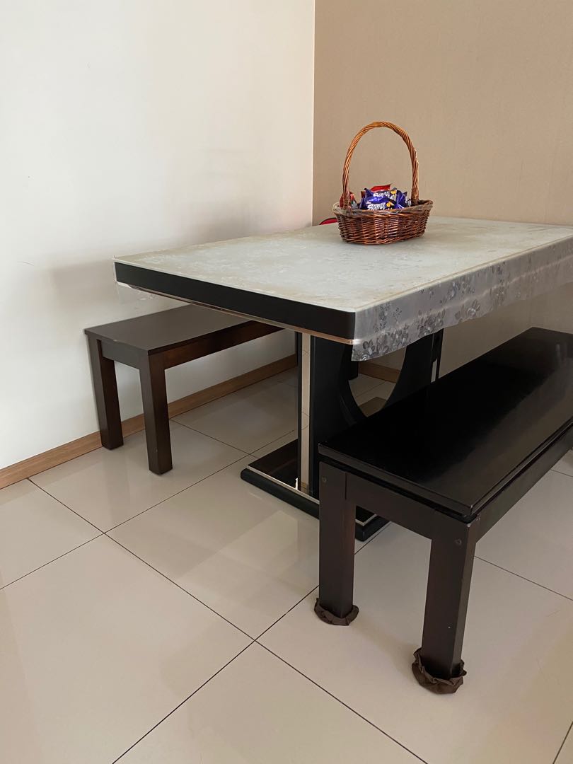 Pre loved dining table, Furniture & Home Living, Furniture, Tables ...