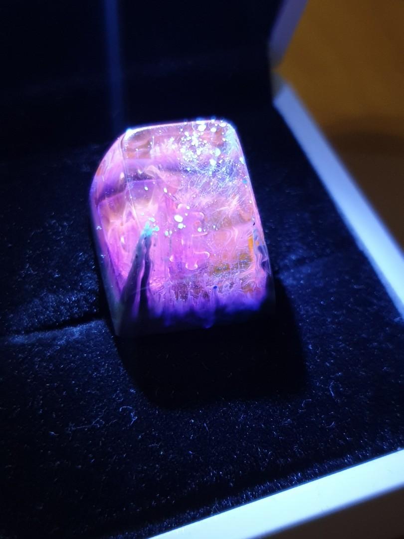 Purple "Milky Way" Resin Keycap, Computers & Tech, Parts & Accessories ...