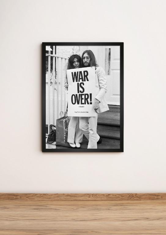 John Lennon and Yoko Ono WAR IS OVER Poster The Beatles peace Iconic ...