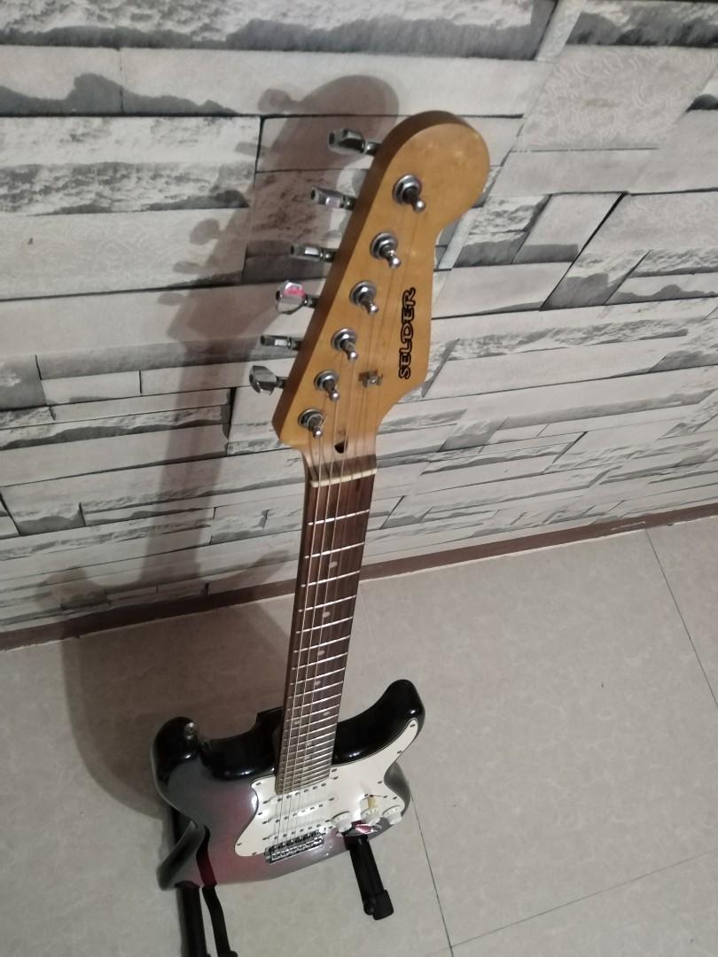 SELDER ST-16 Red Burst Electric Guitar, Hobbies & Toys, Music & Media ...