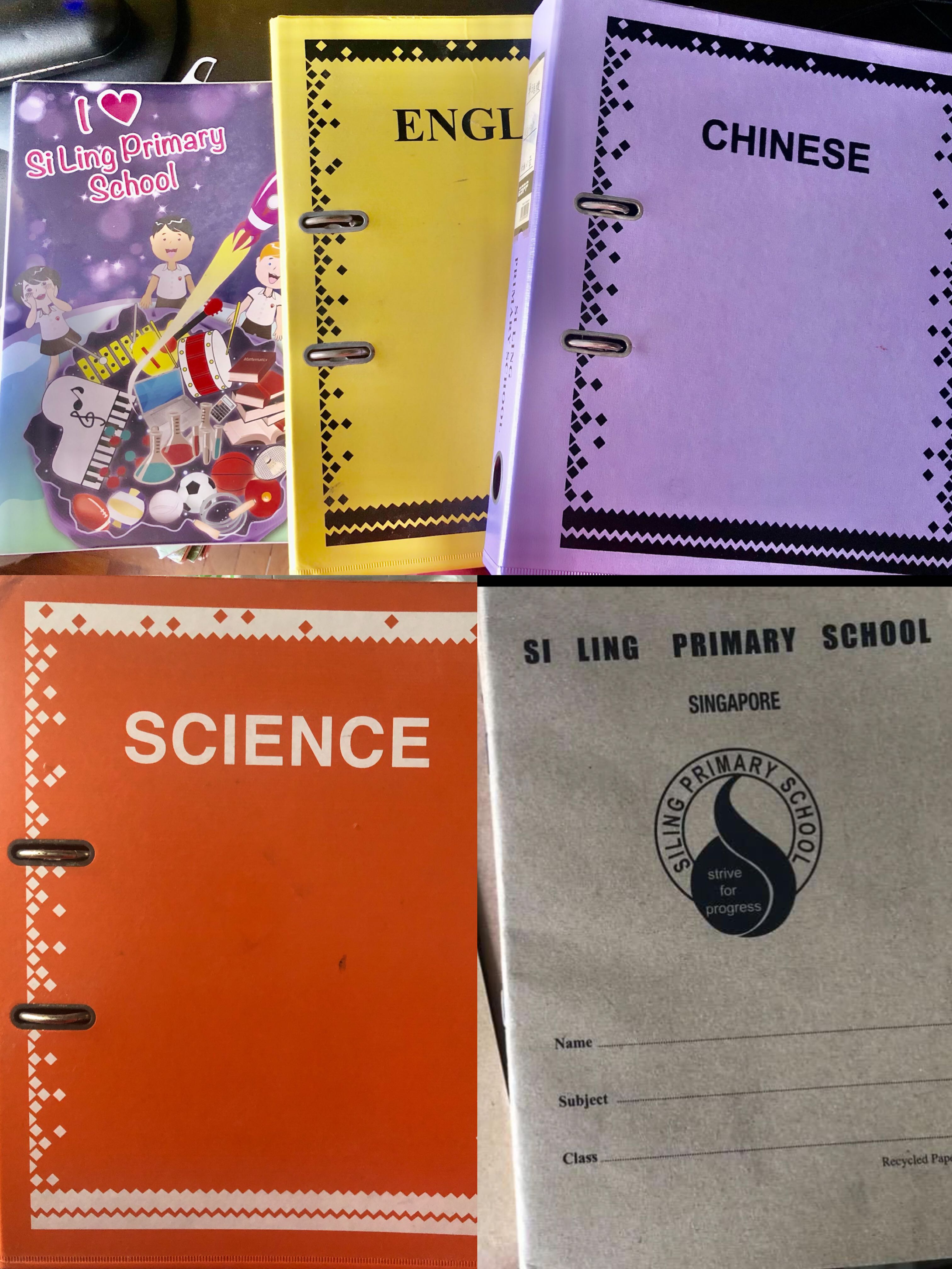 Si Ling primary ring file / single line exercise book, Hobbies & Toys ...