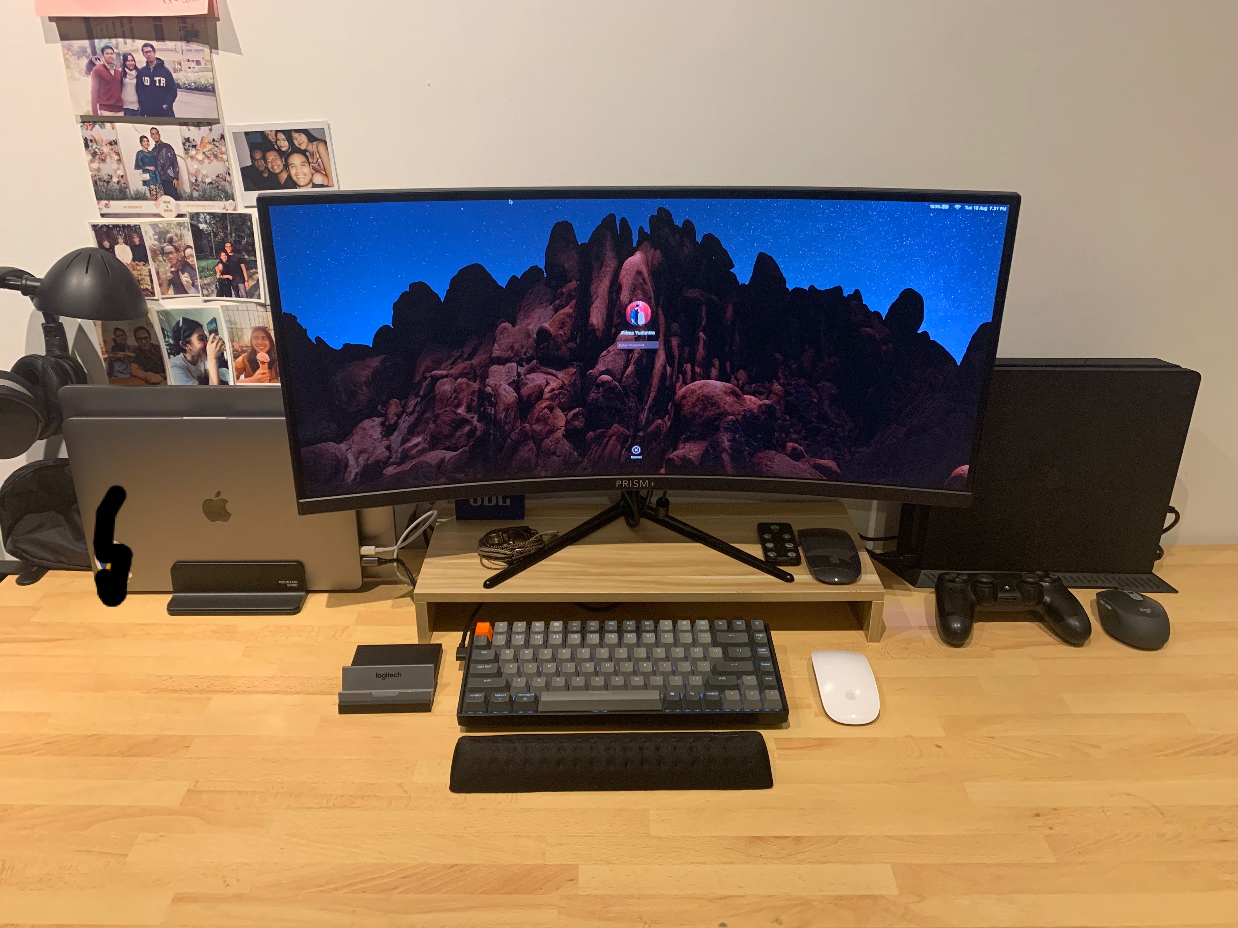 Study Desk with 4 Legs (Bonus Monitor Computer Table), Furniture & Home ...