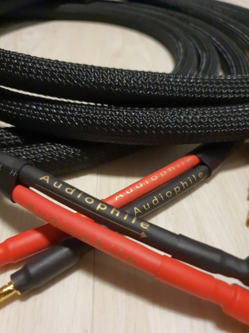Speaker Cable Pro audio grade 3m pair, Audio, Portable Audio ...