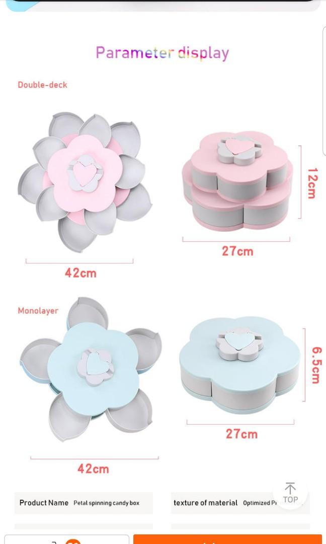 Spinning /Rotating Candy Dish, Furniture & Home Living, Kitchenware ...