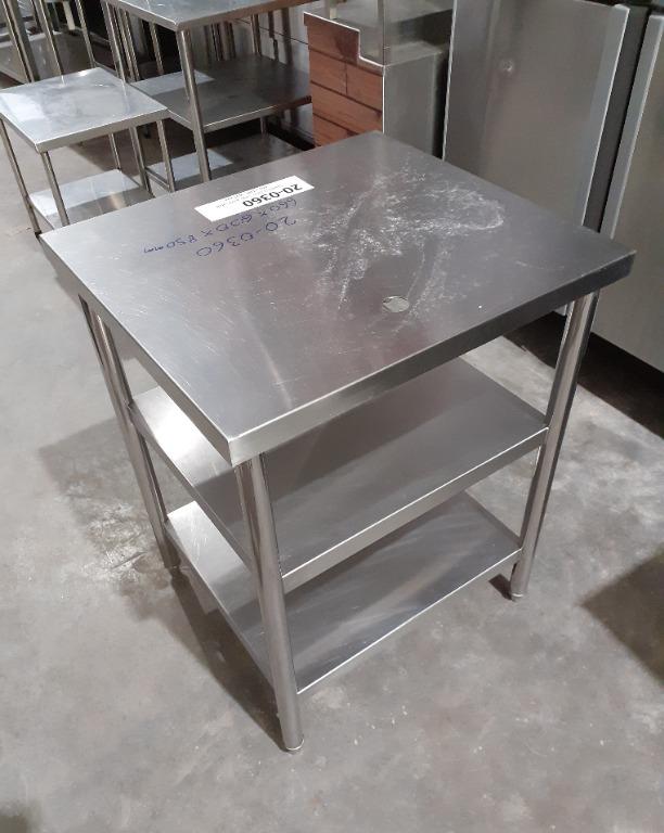 Stainless steel 3 tier work table, Furniture & Home Living, Bathroom ...