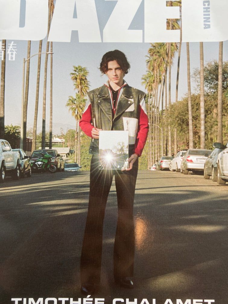 timothee chalamet dazed magazine, 興趣及遊戲, 手作＆自家設計, 文具 - Carousell