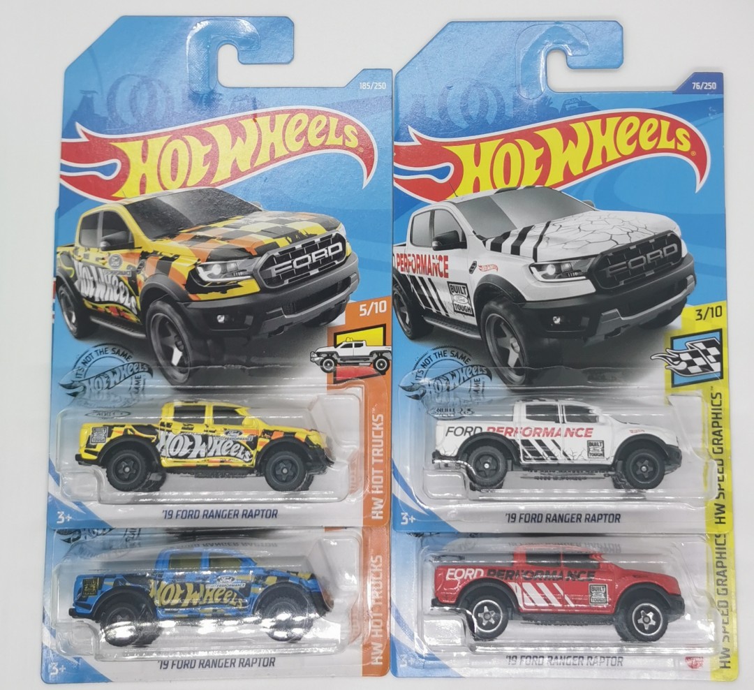 1/64 Hotwheels Ford Ranger Raptor Pickup Diecast Scale Model Toy Car ...