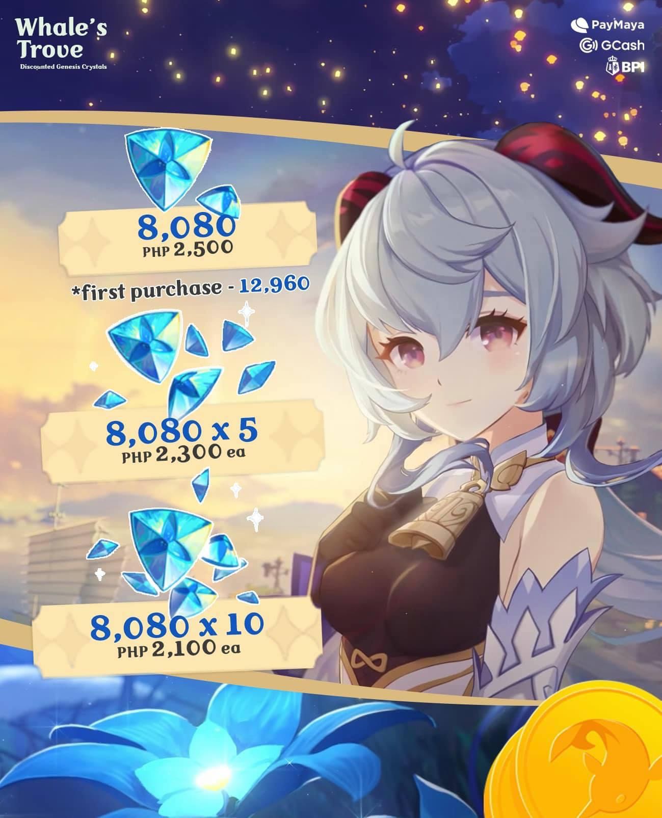 50% Off Genshin Impact Genesis Crystals / Primogems, Video Gaming ...