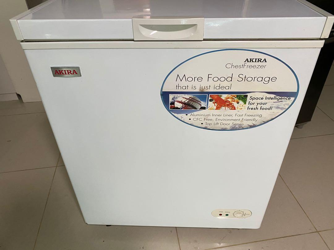 Akira Chest Fridge model CF-S198/ML1, TV & Home Appliances, Kitchen ...