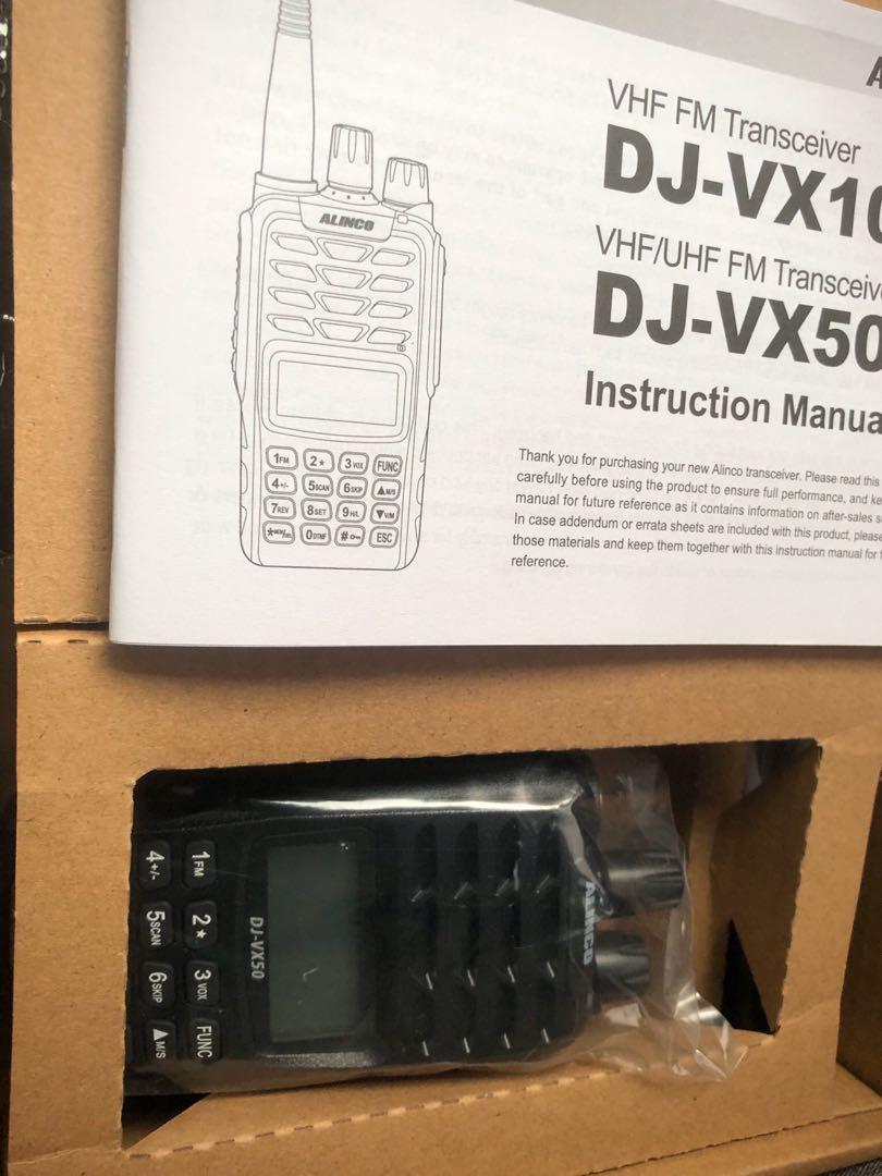 Alinco DJ-VX50 dual band vhf/uhf, Audio, Other Audio Equipment on Carousell