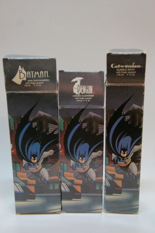 Batman Animated Series Shampoo Bottles SUPER RARE! Avon Prod. Catwoman ...