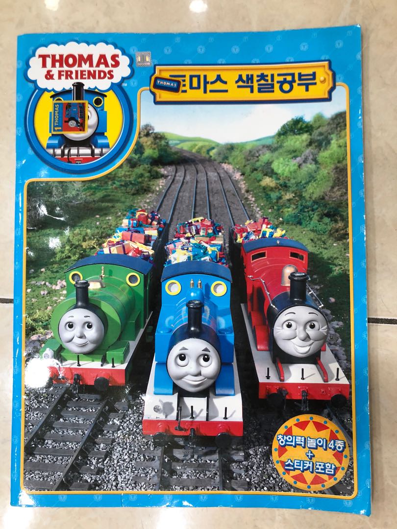 Buku mewarnai import thomas and friends used, Buku & Alat Tulis, Buku ...