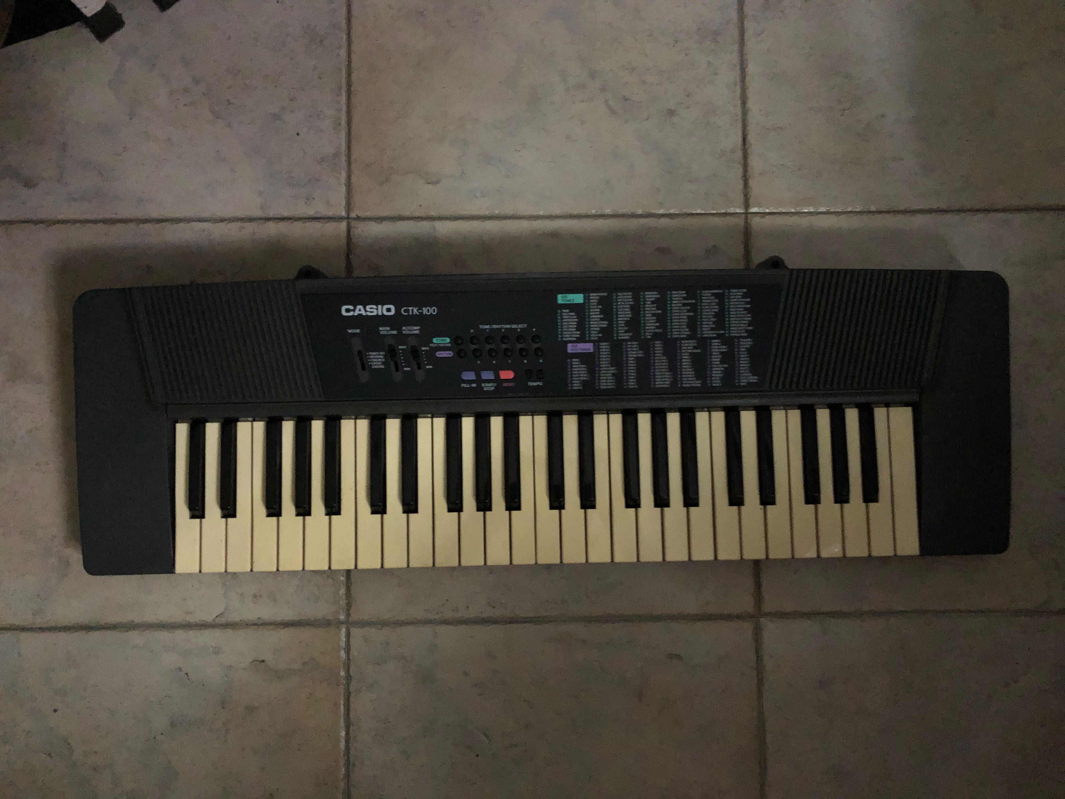 Casio CTK-100 portable piano electric keyboard, Hobbies & Toys, Music ...