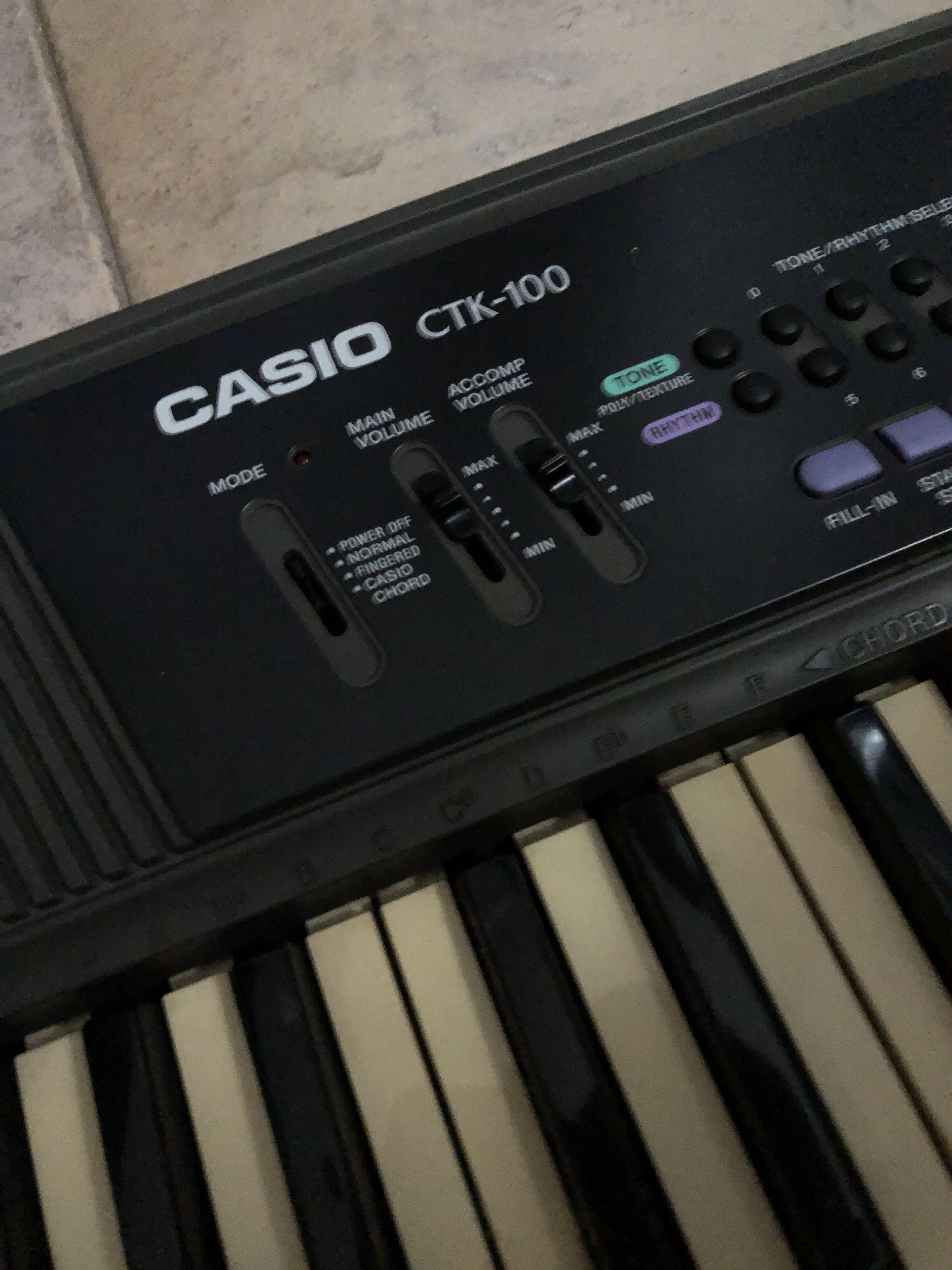 Casio CTK-100 portable piano electric keyboard, Hobbies & Toys, Music ...