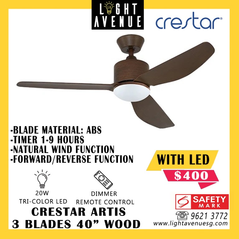 Crestar Artis DC Ceiling Fan, Furniture & Home Living, Lighting & Fans ...