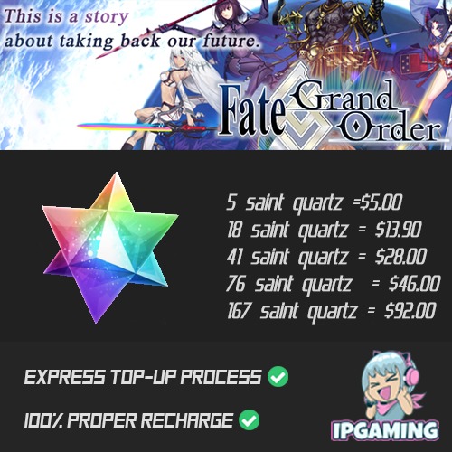Fate Grand Order FGO Saint Quartz Top-up [CHEAPEST], Video Gaming ...