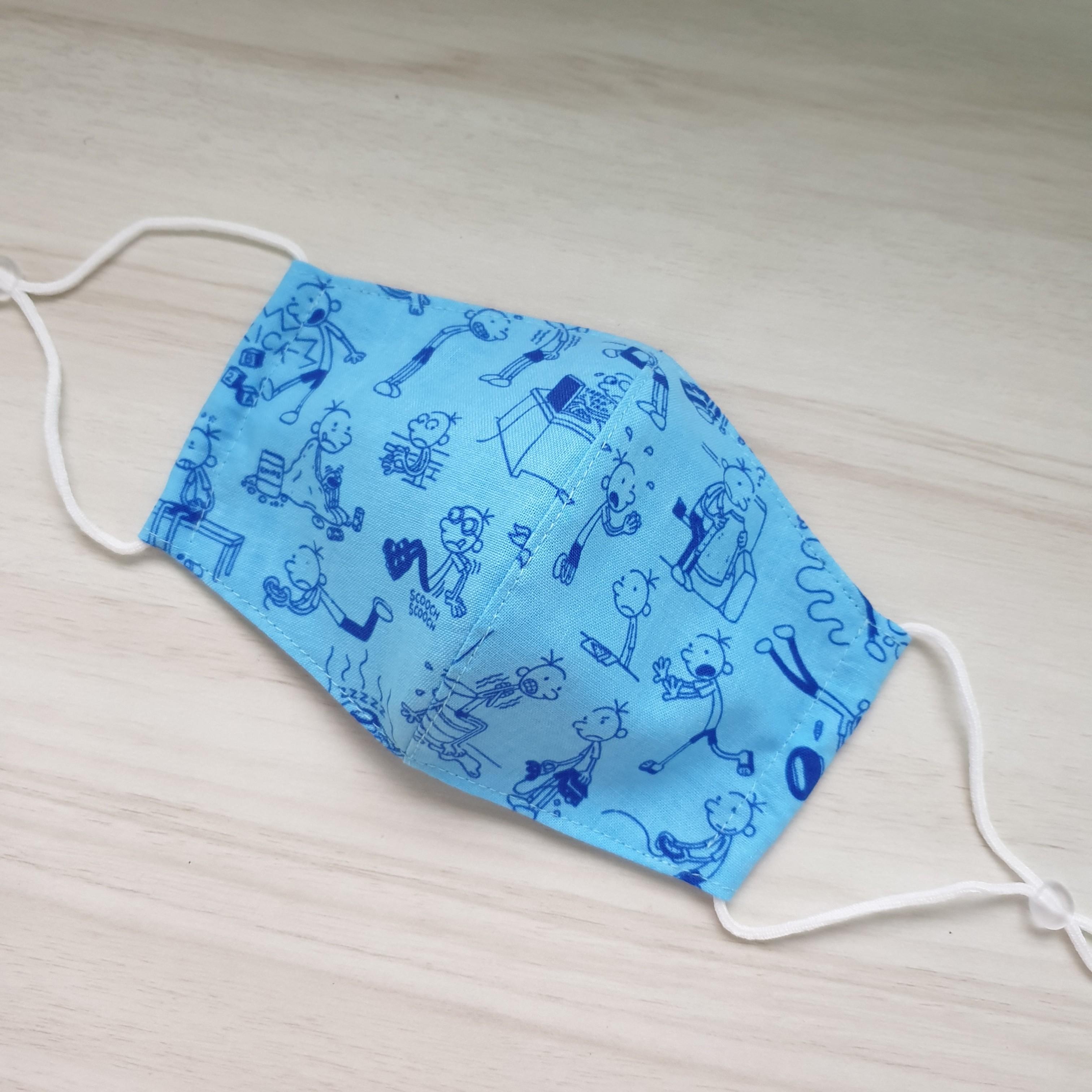 Cloth Mask Wimpy Kid, Health & Nutrition, Face Masks & Face Shields on ...