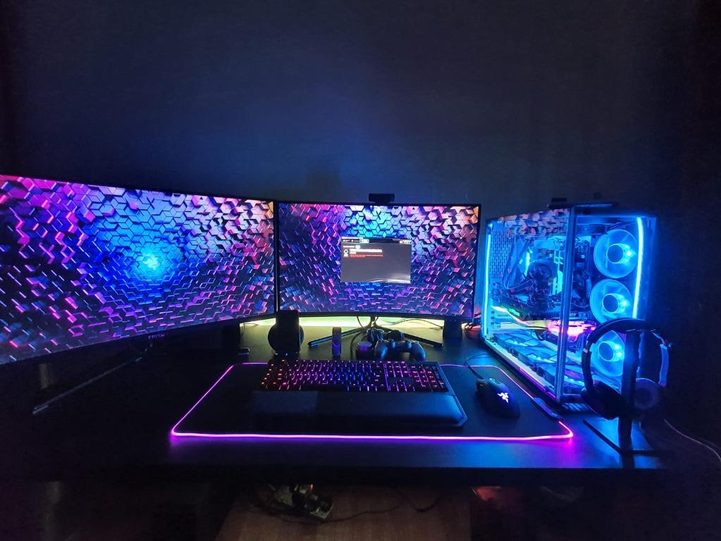 Custom PC Set up and room decoations, Computers & Tech, Parts ...