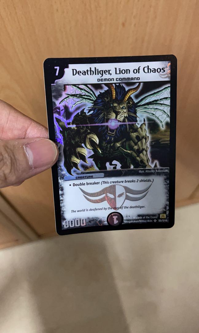 Deathliger, Lion of chaos Duel Masters card, Hobbies & Toys, Toys ...
